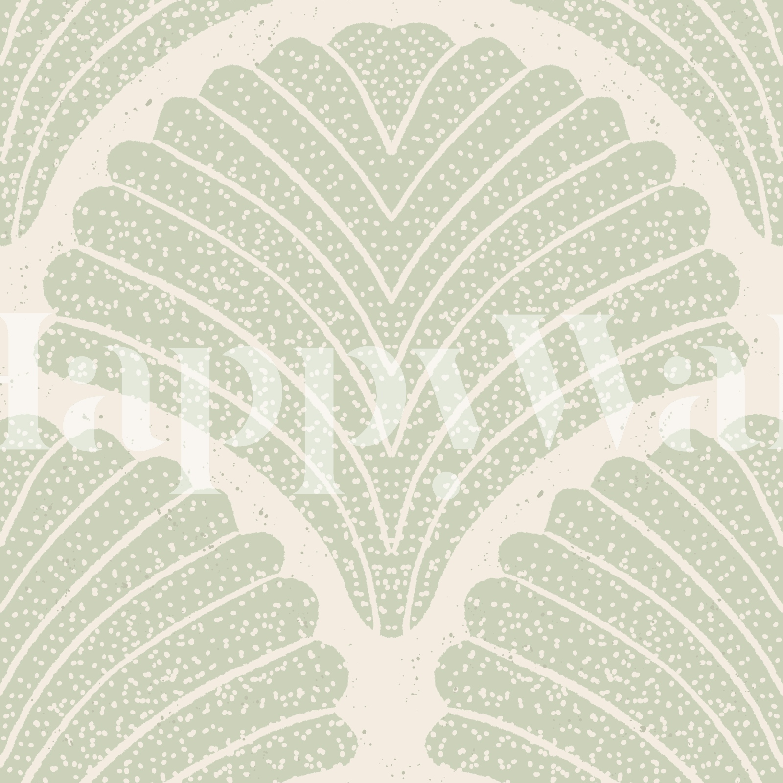 Muted Mint Seashell Wallpaper for Coastal Decor