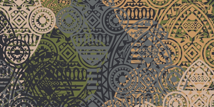 Luxury African Tribal Pattern Wallpaper