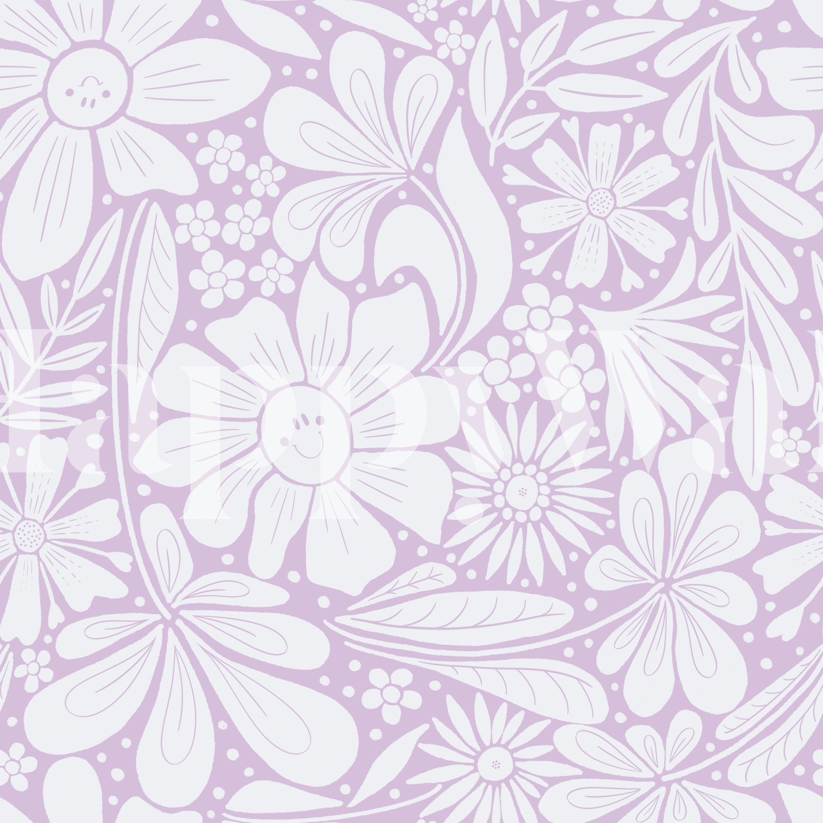 Smiling Flowers tapeta | Happywall
