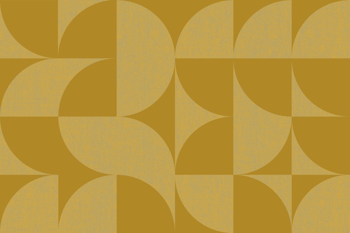 Mid-Century Muted Mustard Geometry Wallpaper
