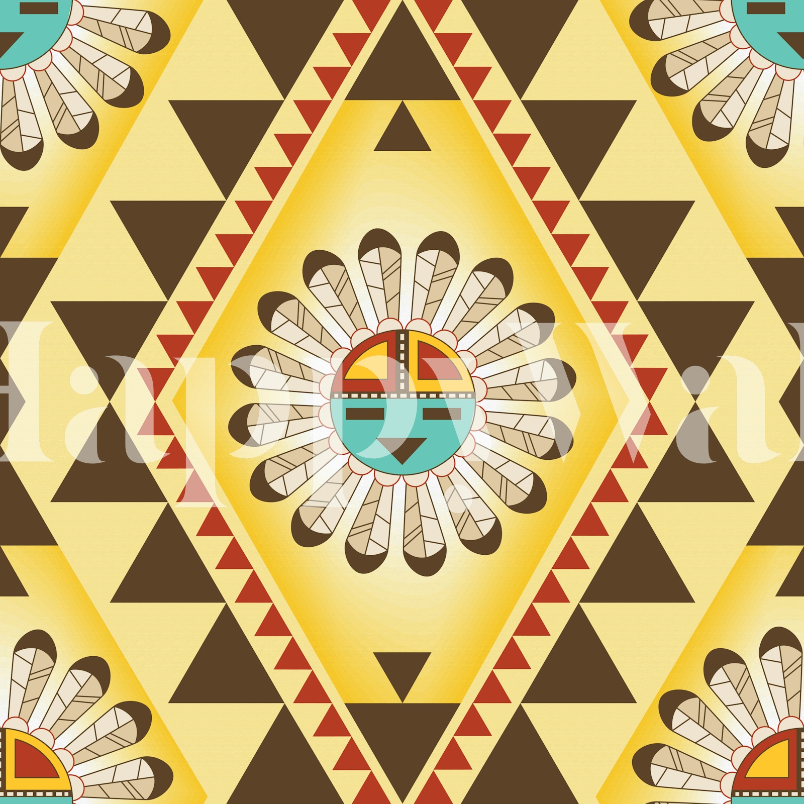 Southwest - Tawa Hopi Wallpaper | happywall.com