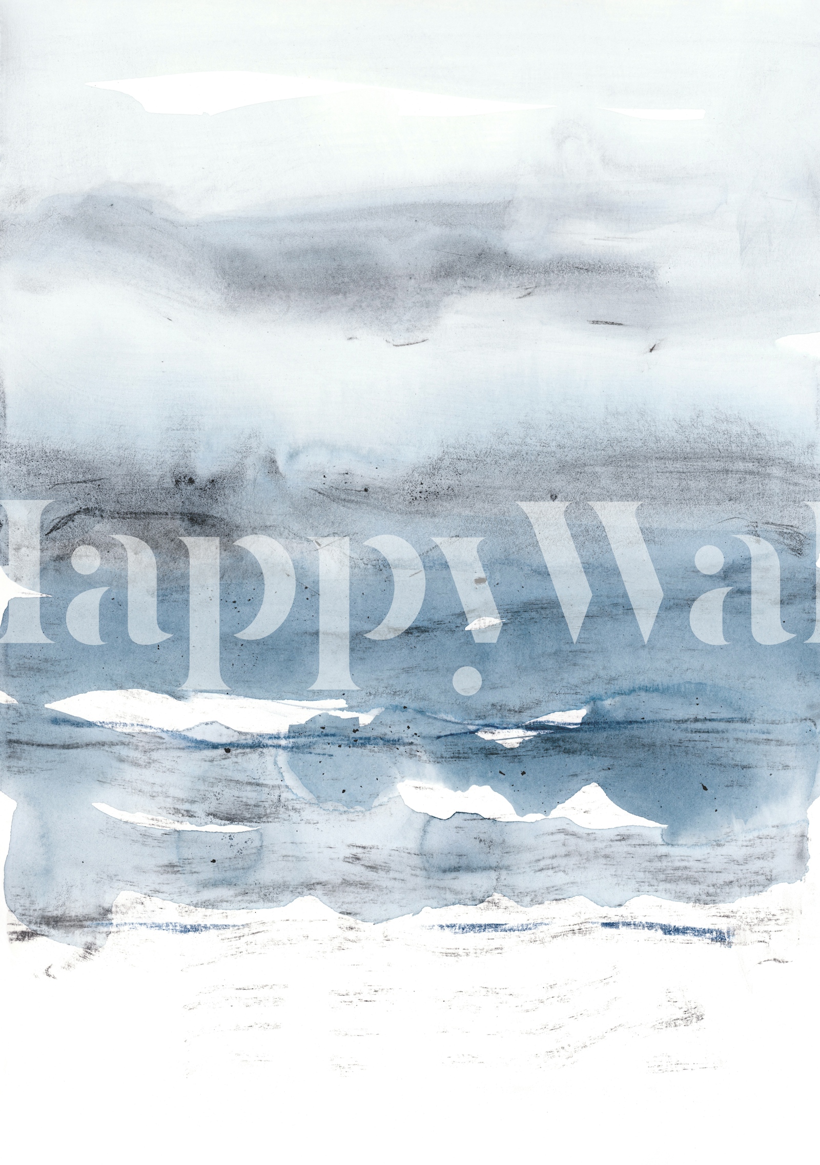 Dissolving Landscape - Blue | Happywall.com