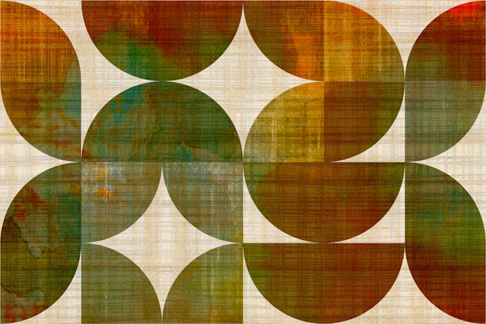 Mid-Century Modern Geometric Wallpaper