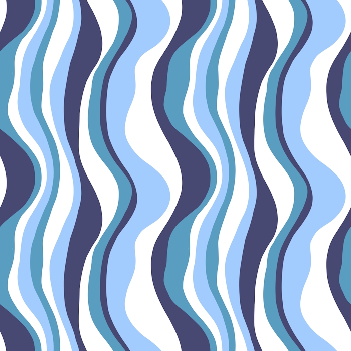 Blue Wavy Lines Wallpaper - Happywall.com