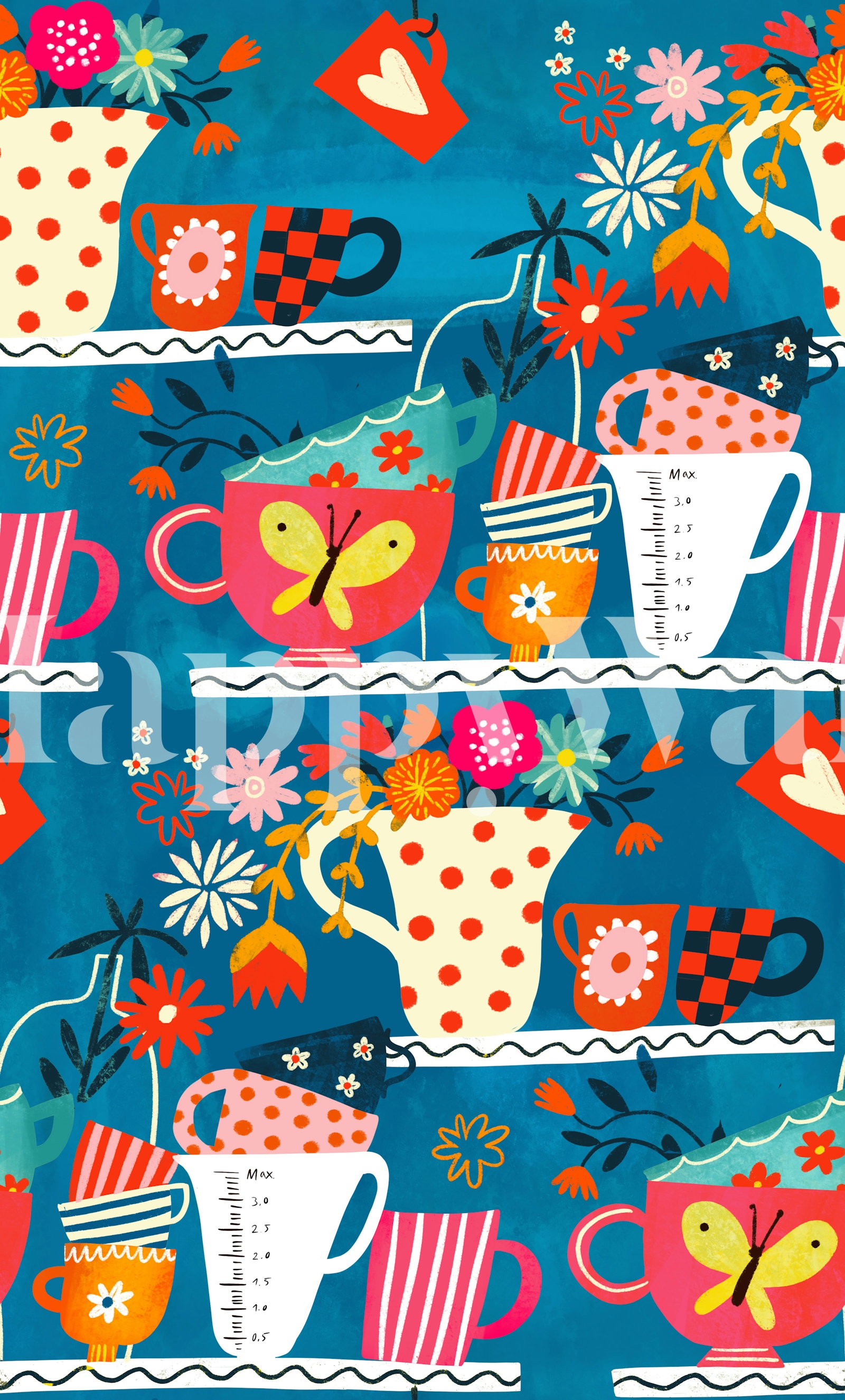 Köksskåp Blå - Happywall.com