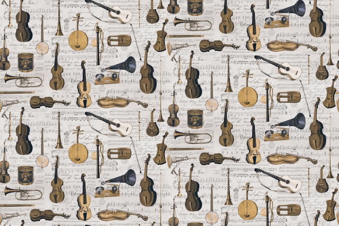 Classic Music Instruments Wallpaper