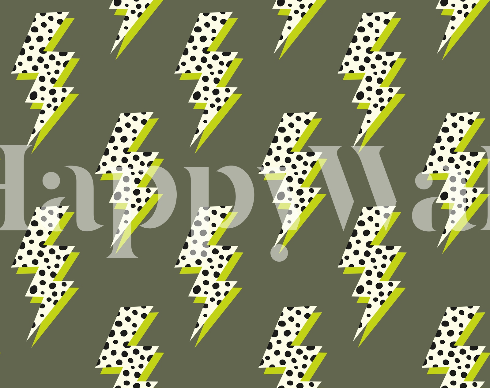 Khaki Lightning Bolt Pattern Wallpaper