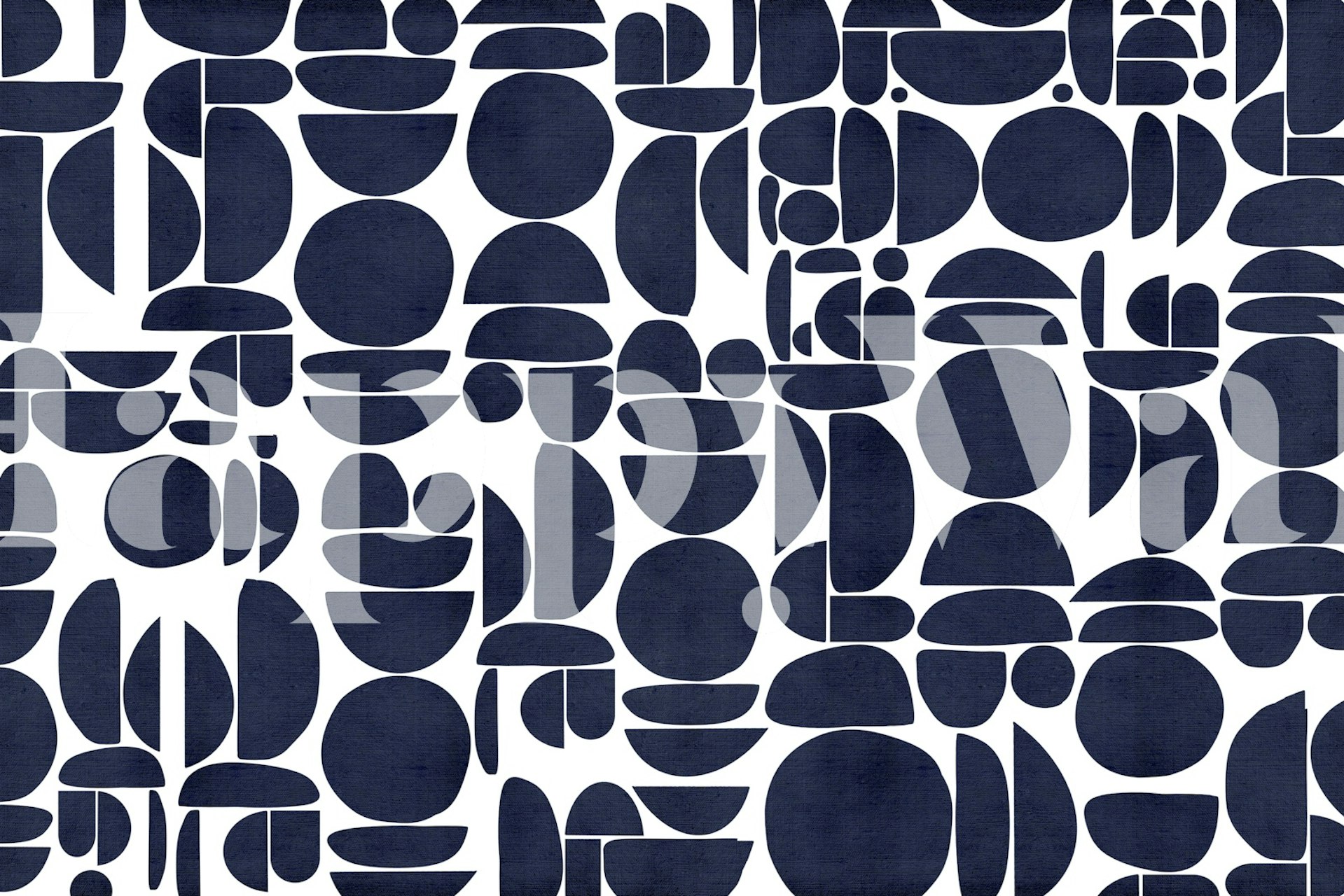 Blue Geometric Wallpaper for Modern Interiors