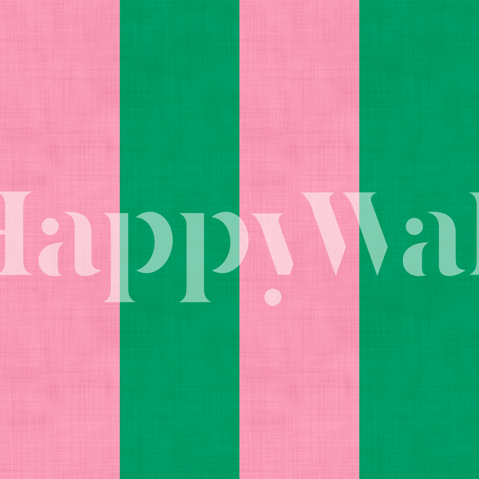 Bright Preppy Pink and Green Stripes Wallpaper