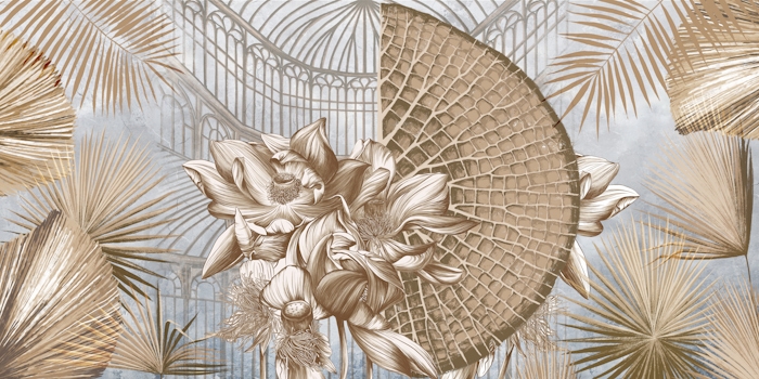 Abstract Greenhouse Wallpaper | happywall.com