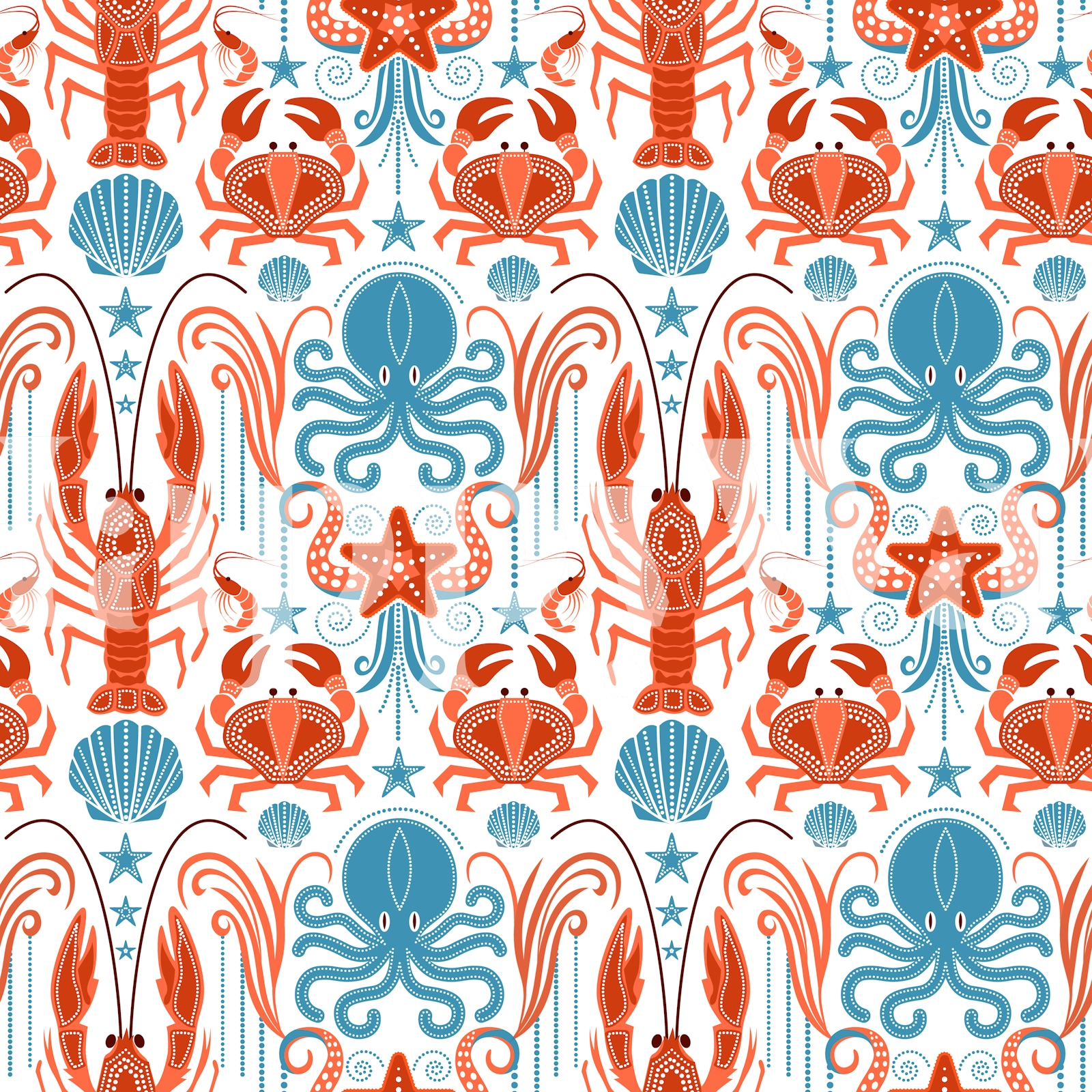 Crustacean Symphony Wallpaper - happywall.com