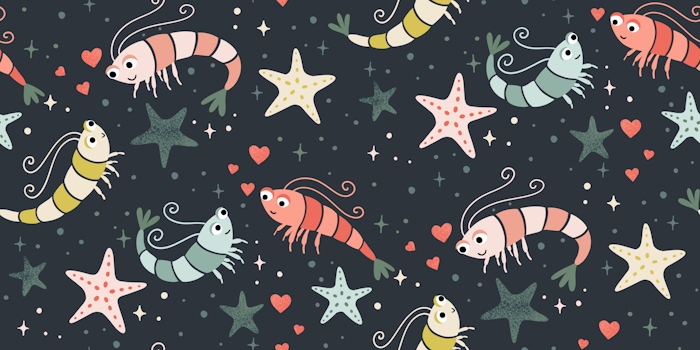 Celestial Shrimp Love Wallpaper - Happywall