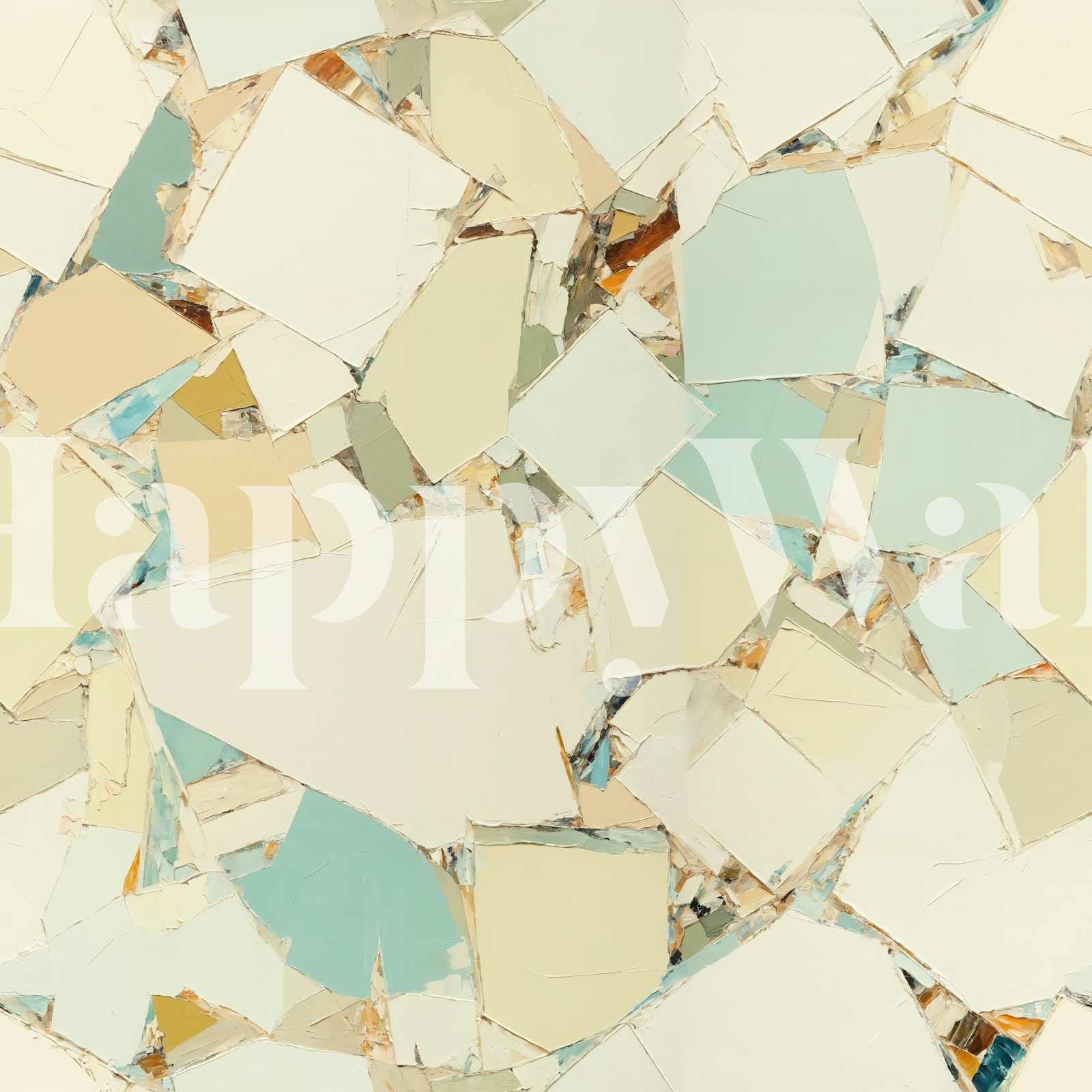 Cream Geometric Abstract Wallpaper