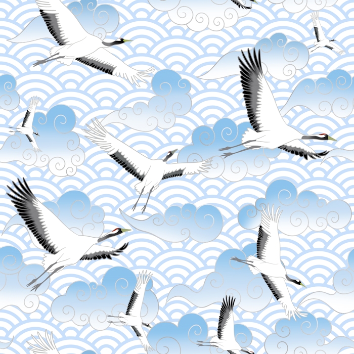 Flying Cranes Wallpaper - happywall.com