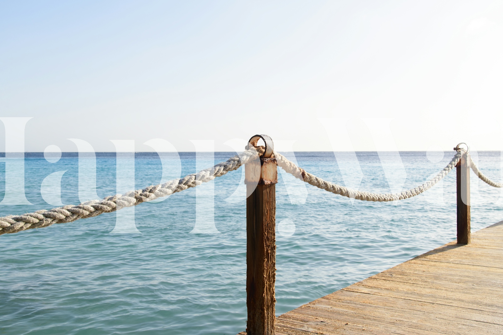 Caribbean Jetty 1 Wallpaper | happywall.com