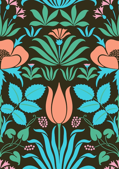 Vintage The Anselm pattern 6 - Happywall