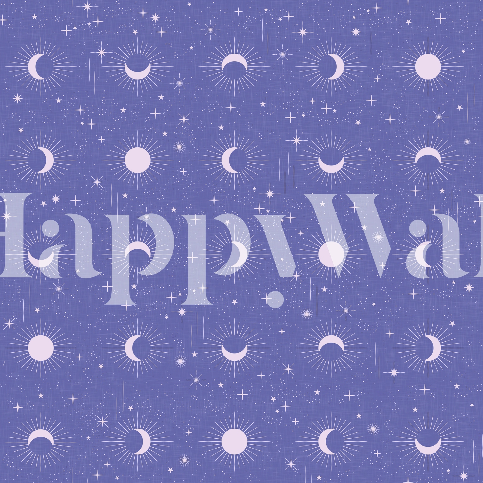 Purple Moon Phases Geometric Wallpaper