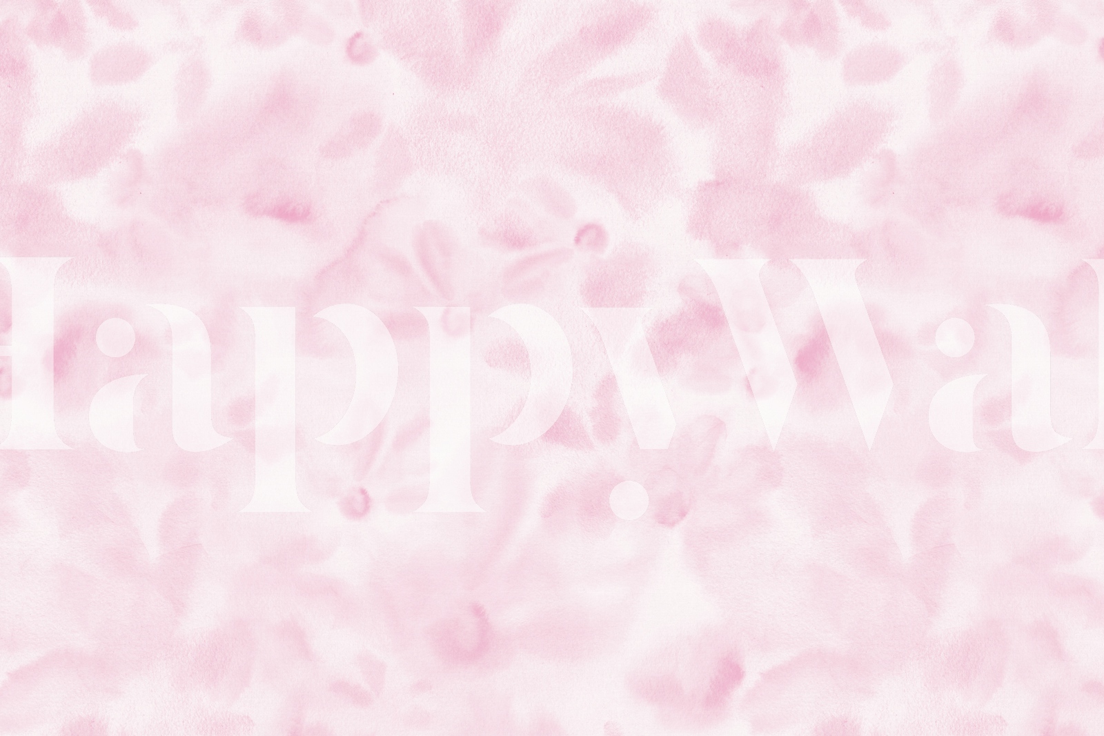 Pink Floral Wallpaper Mural for Bedroom