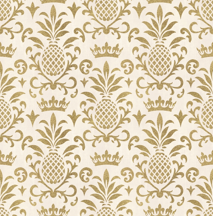 Royal Pineapple Elegance Gold | Happywall