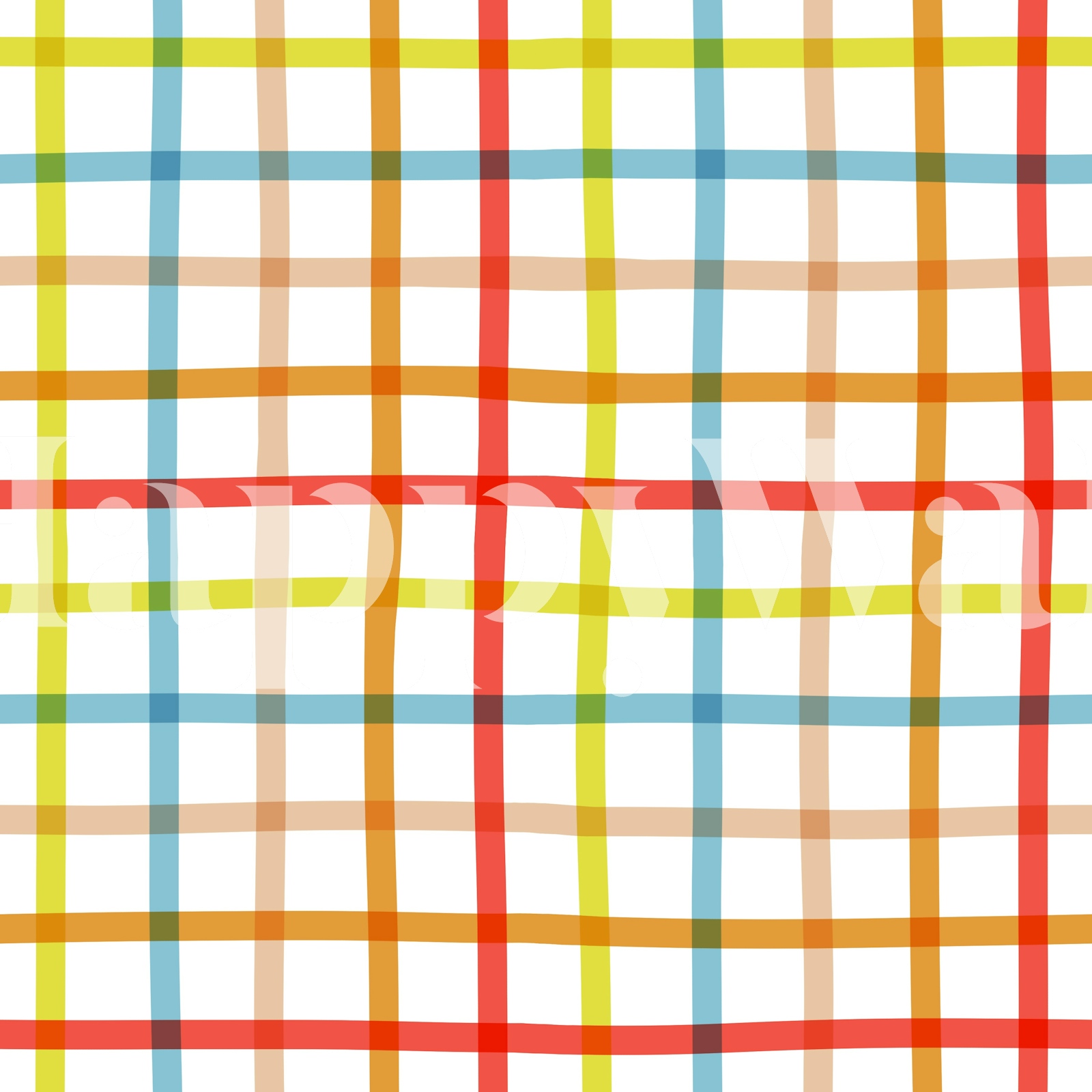 Colorful Gingham Pattern Wallpaper