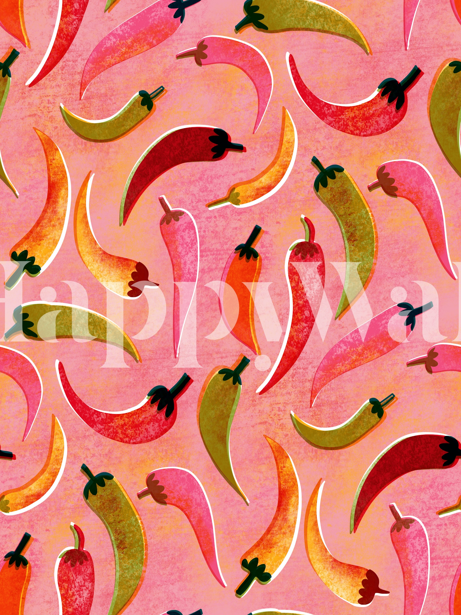 Spicy Chilies Wallpaper - Happywall.com