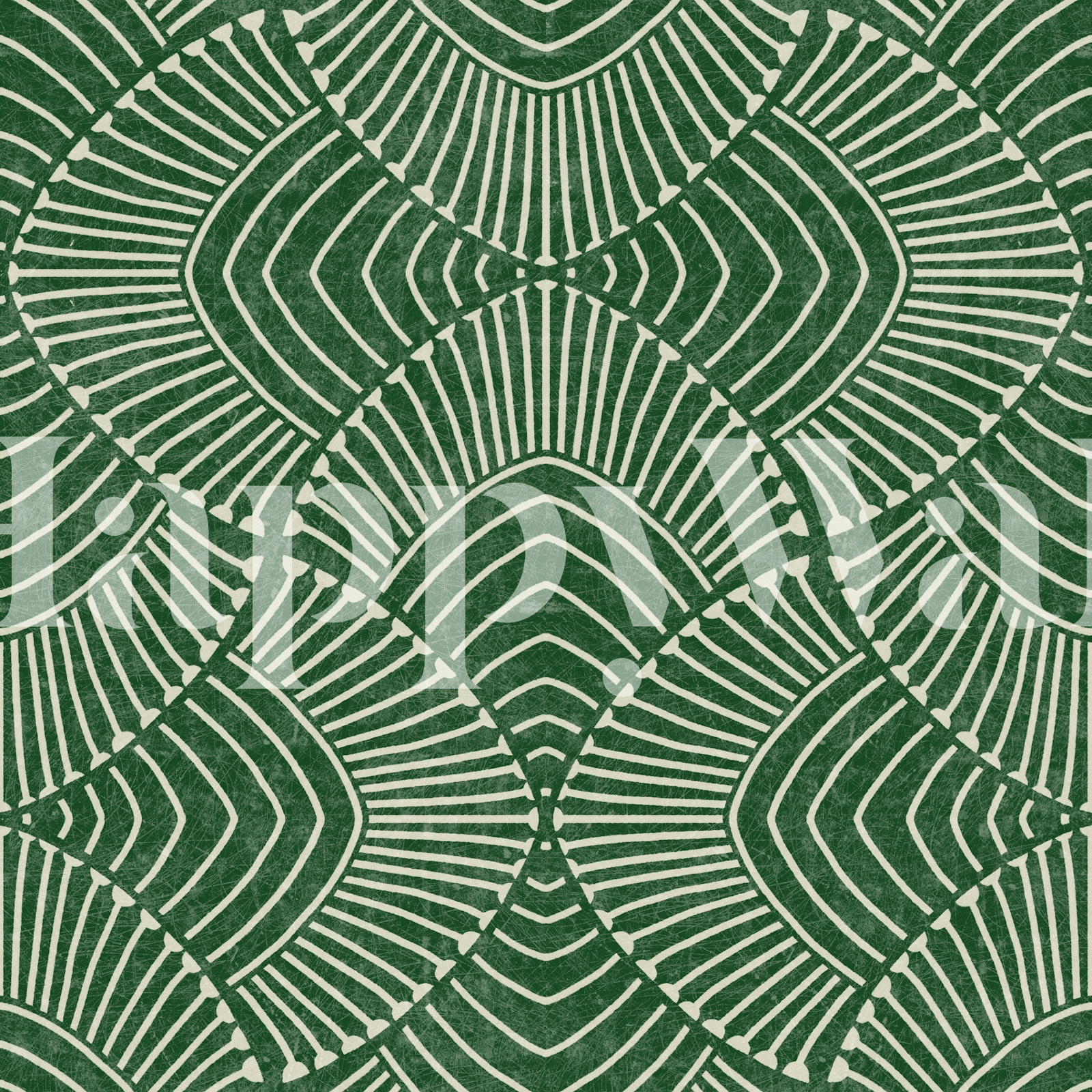 Green Geometric Wallpaper Design