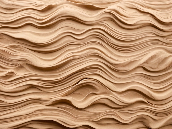 Clay Waves Texture Wallpaper | happywall.com