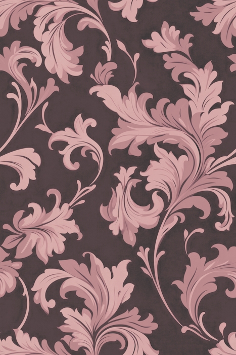 Dusty Pink Floral Victorian Wallpaper