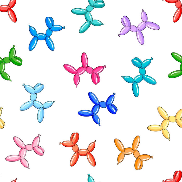 Colorful Balloon Dogs Wallpaper | HappyWall