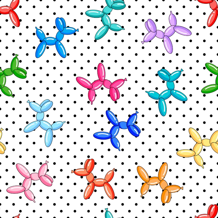 Colorful Balloon Dogs Wallpaper - Happywall