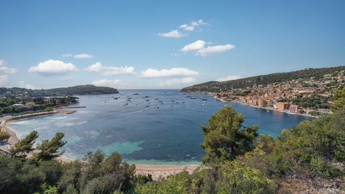 French Riviera Beach Landscape Wallpaper