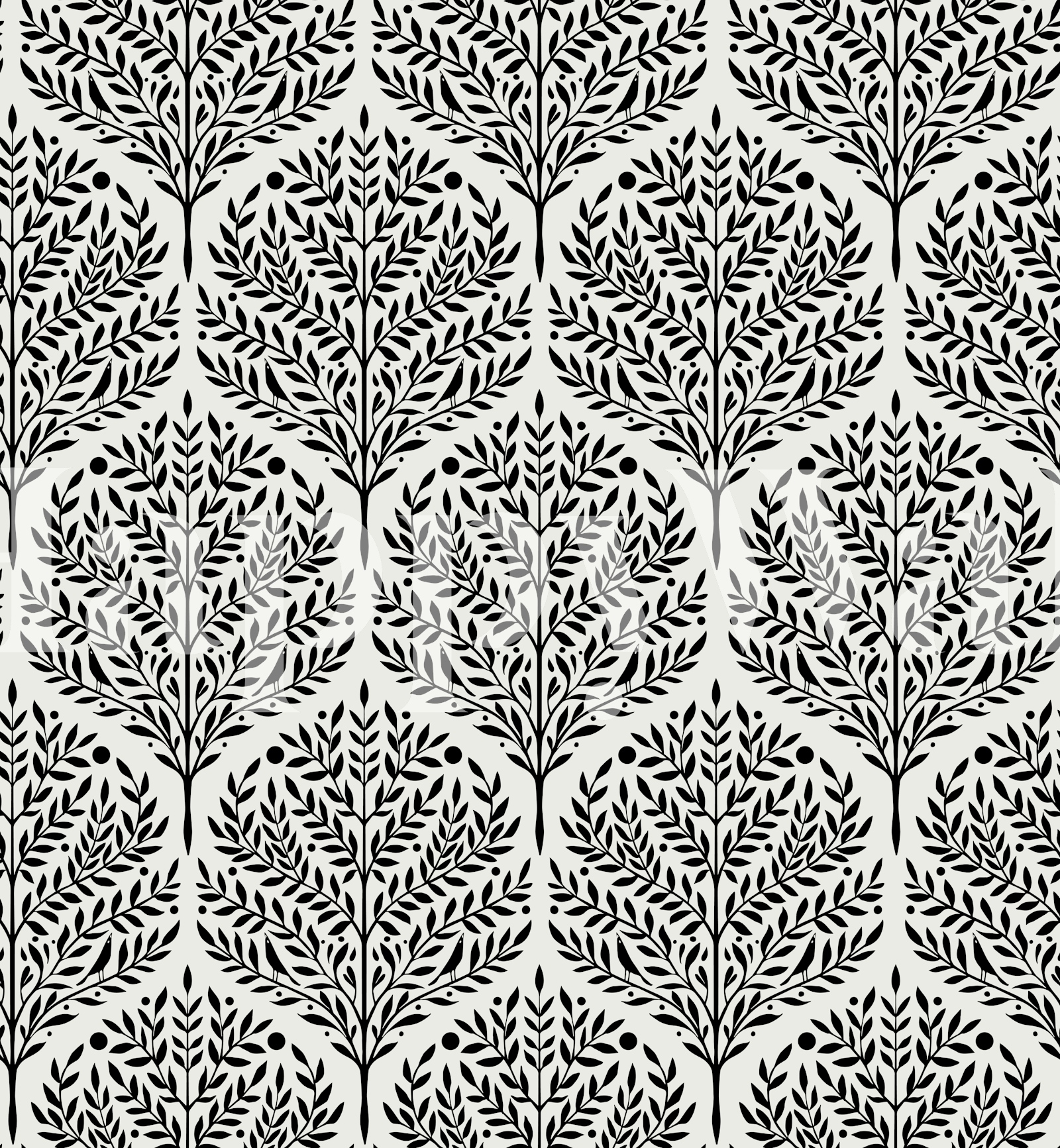 Black and White Forest Wallpaper - Happywall