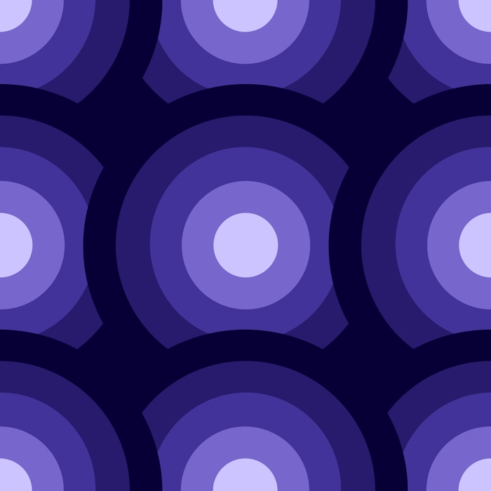 Indigo Geometric Circle Wallpaper