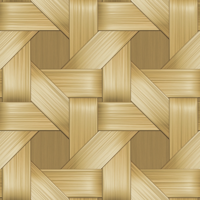 Beige Woven Cane Wallpaper for Home Decor