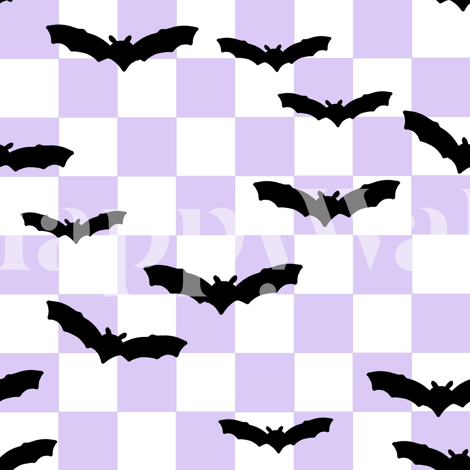Purple Checkerboard Bat Wallpaper