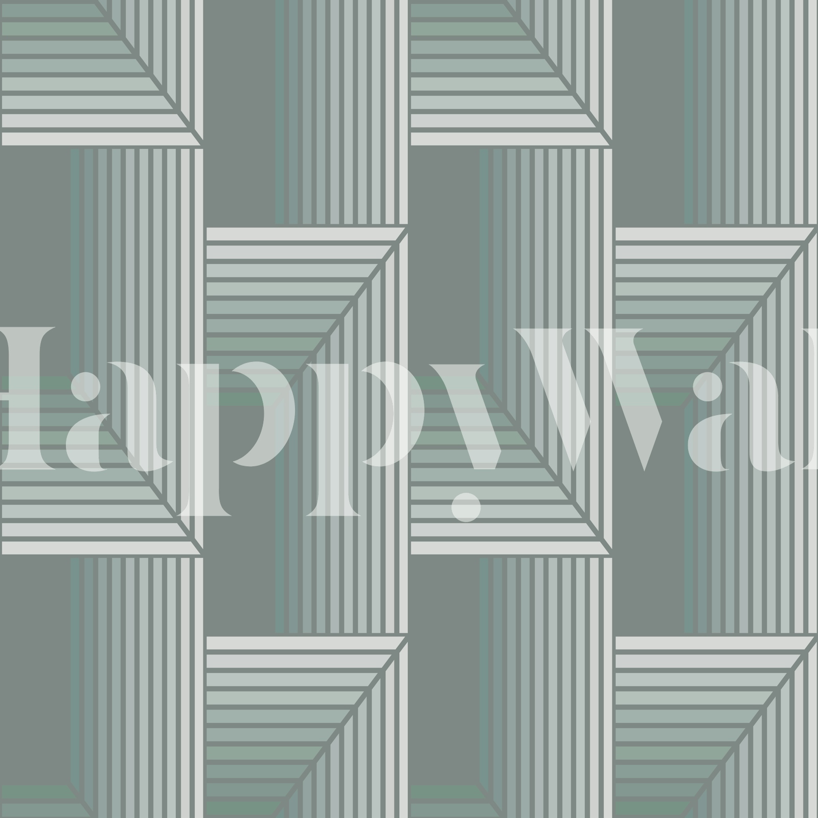 Geometric Rectangles Medium - Cool Gray | happywall.com