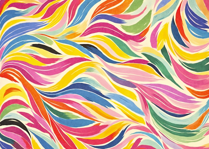Multicolor Wavy Abstract Wallpaper | happywall.com