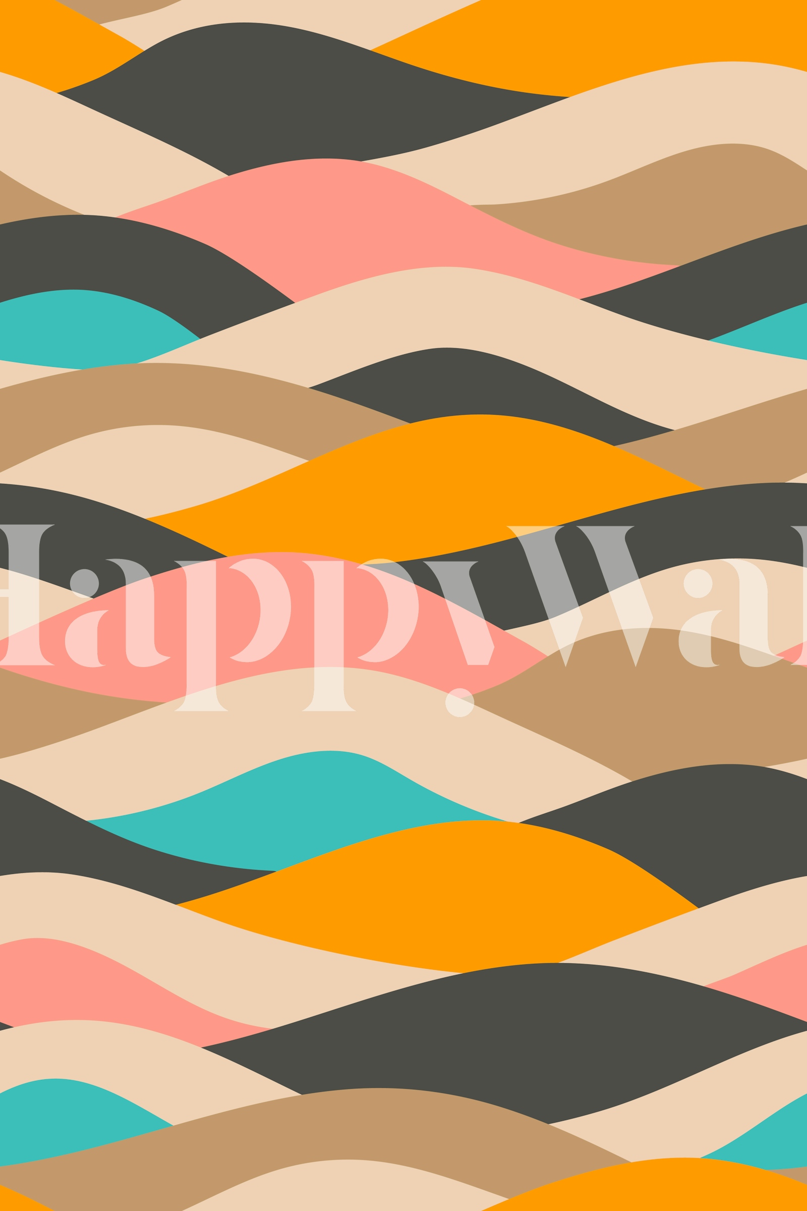 Dunes Retro Desert Wavy Abstract Wallpaper