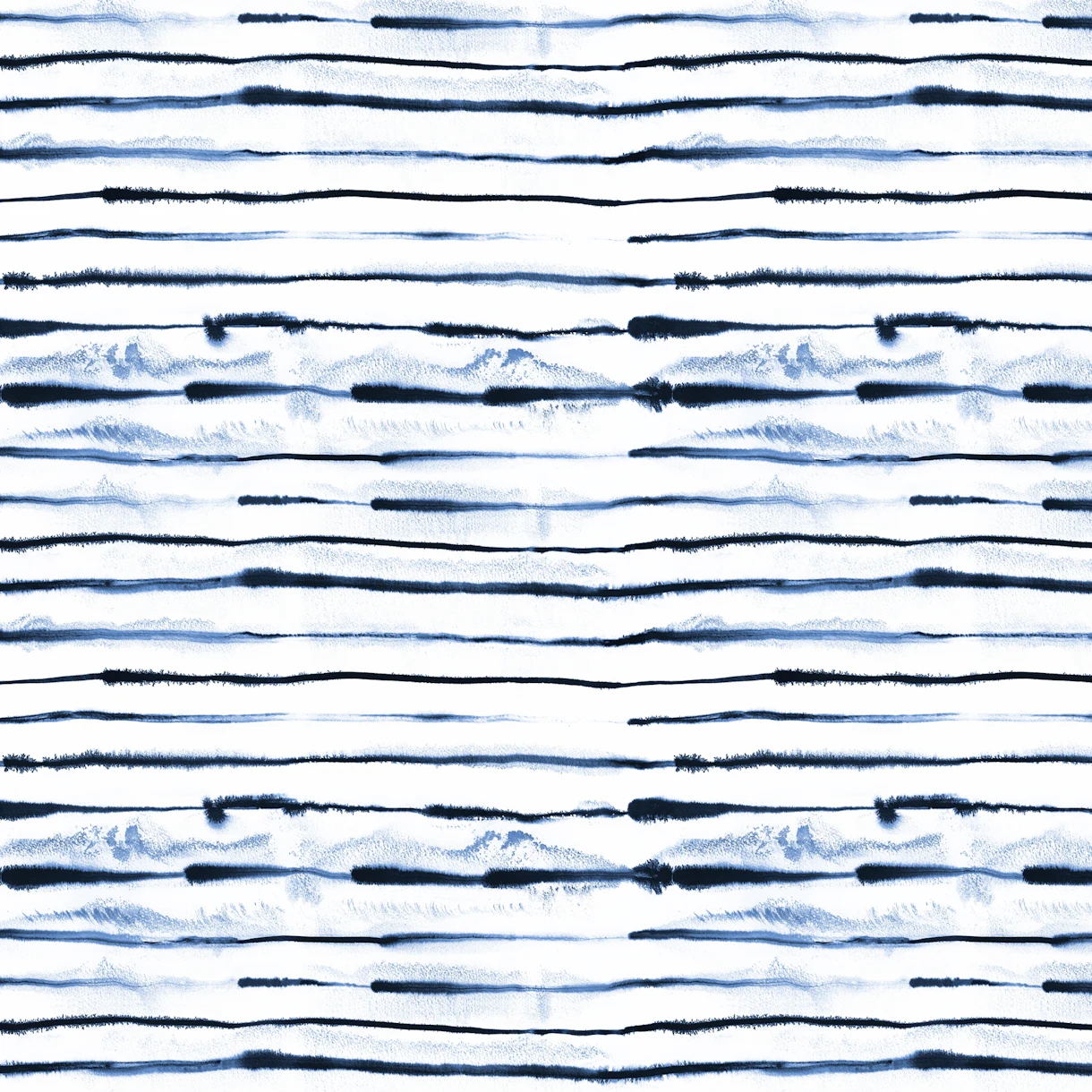 Indigo Electric Ink Stripes wallpaper - Happywall