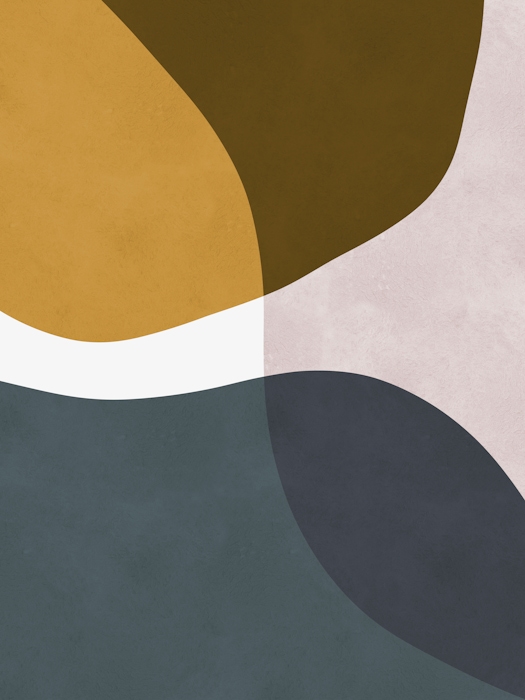 Expressive Curved Shapes Wallpaper | happywall.com