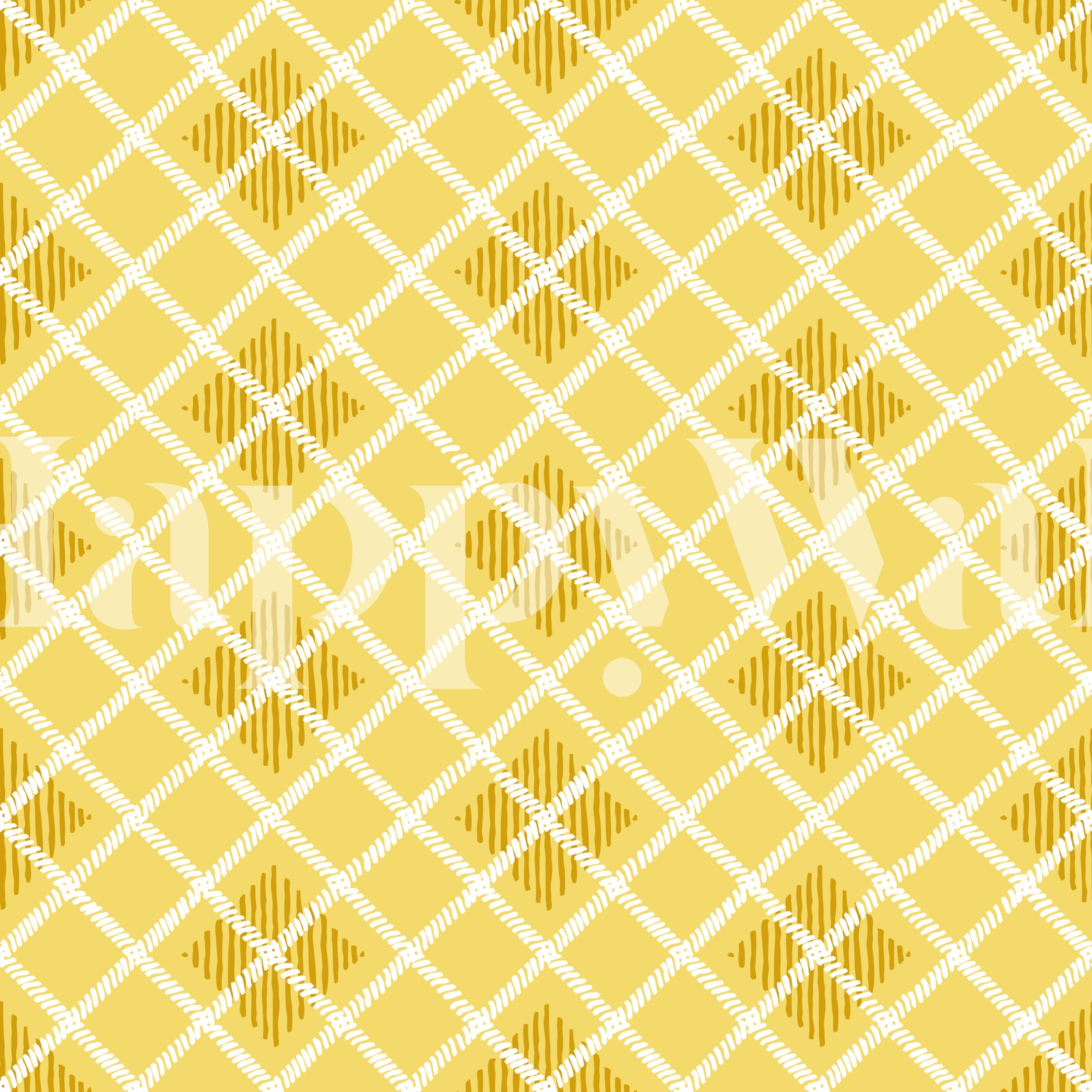Yellow Plaid Wallpaper - happywall.com
