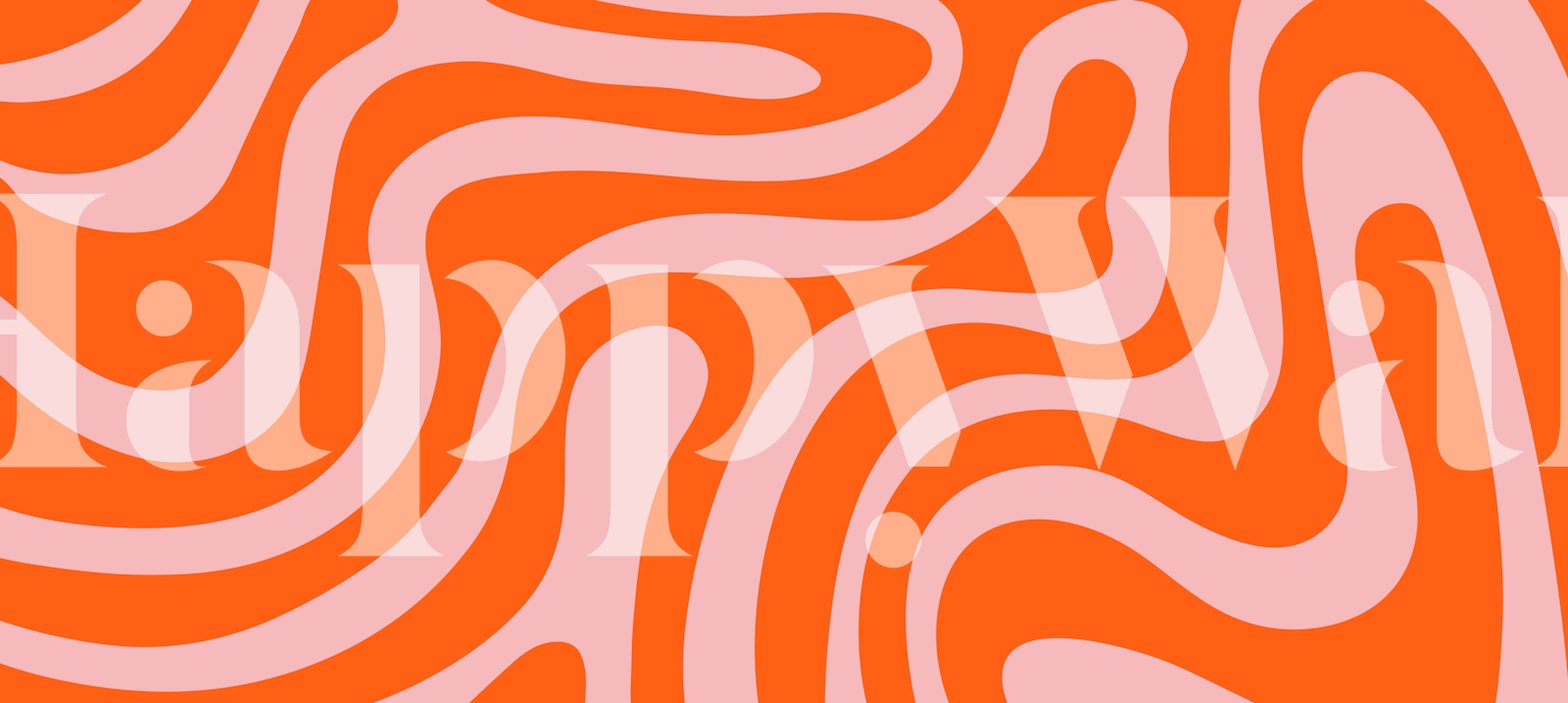 Groovy Swirl Pink & Red Wallpaper | happywall.com