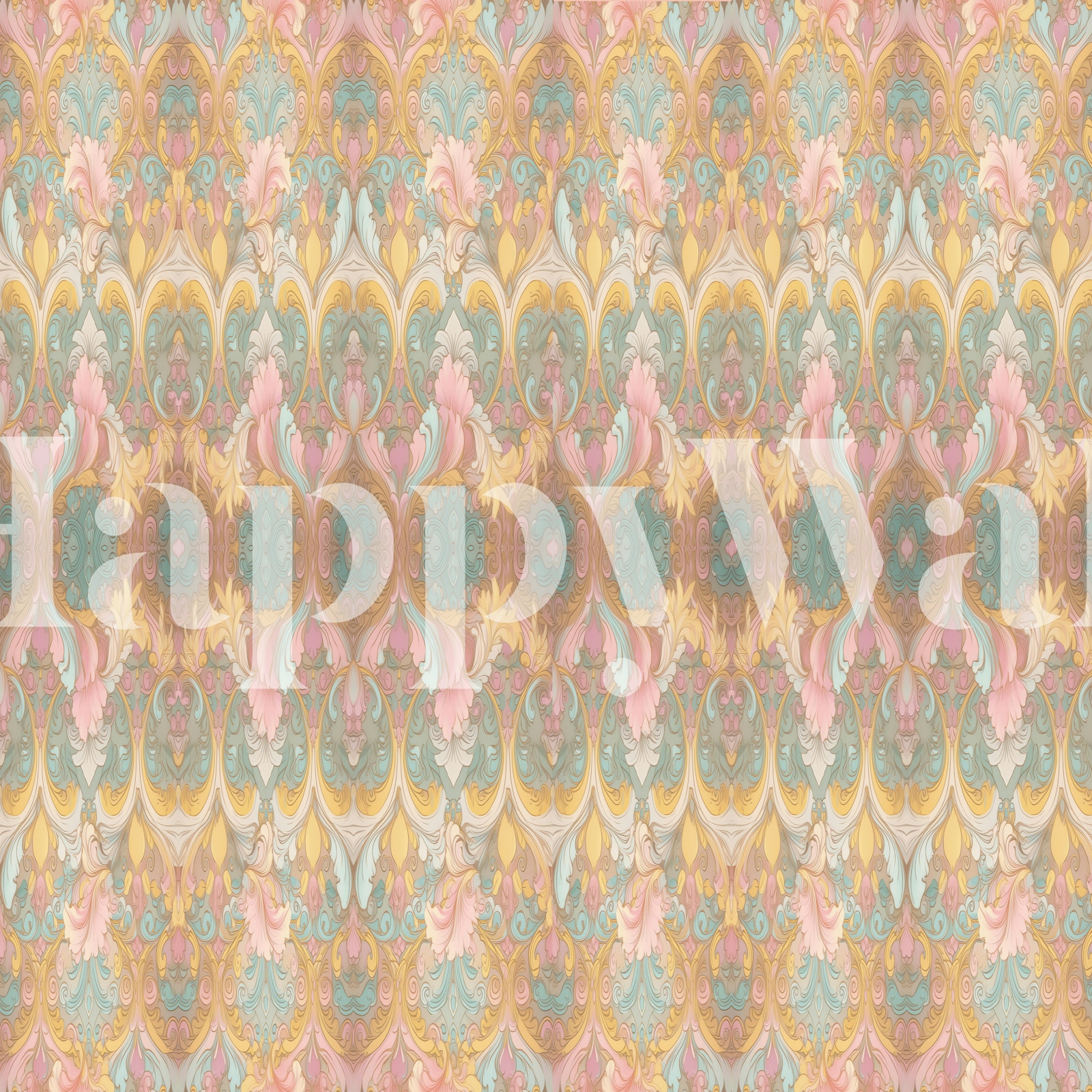 Pastel Baroque Pattern III - Happywall