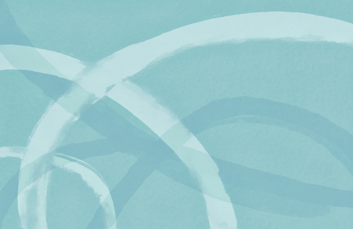 Abstract Minimalism Brush Strokes Teal Wallpaper