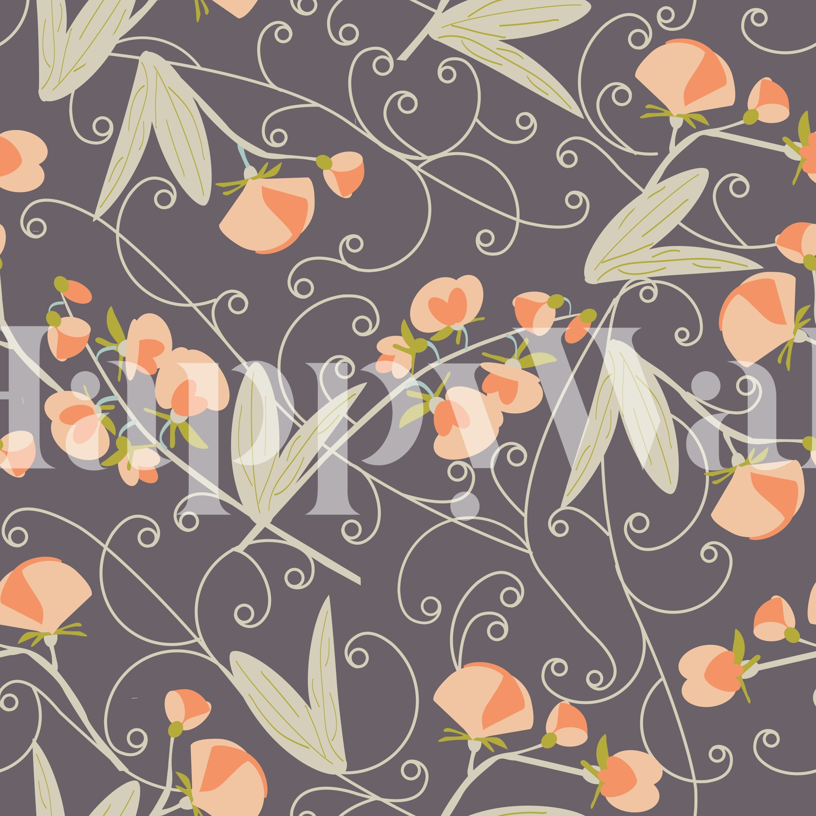 Sweet Pea Patch Wallpaper - happywall.com