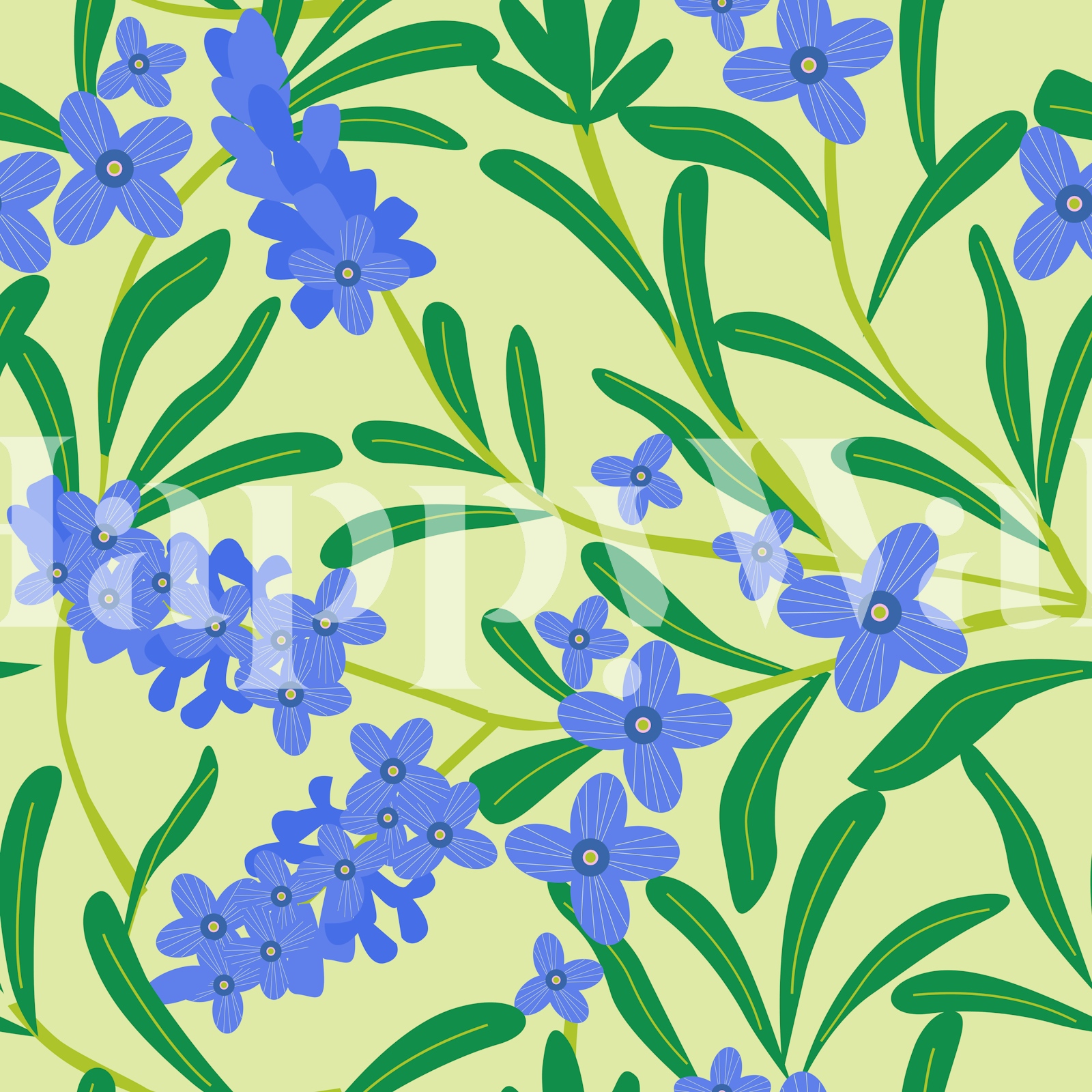 Lively Lavender wallpaper | Happywall