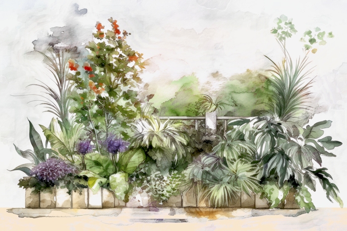 Paradise Garden Wallpaper | happywall.com