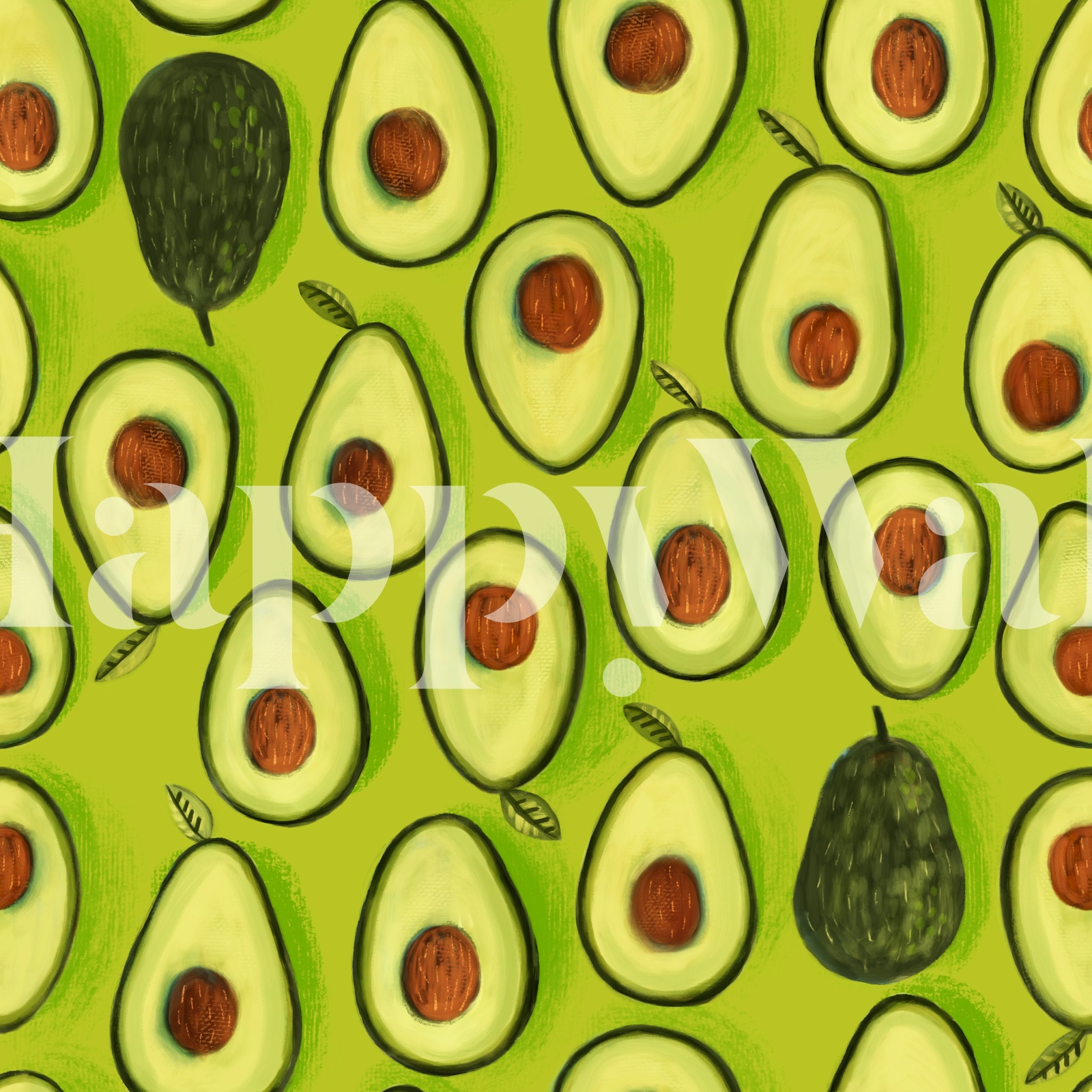Bold Avocado Wallpaper for Fun Decor