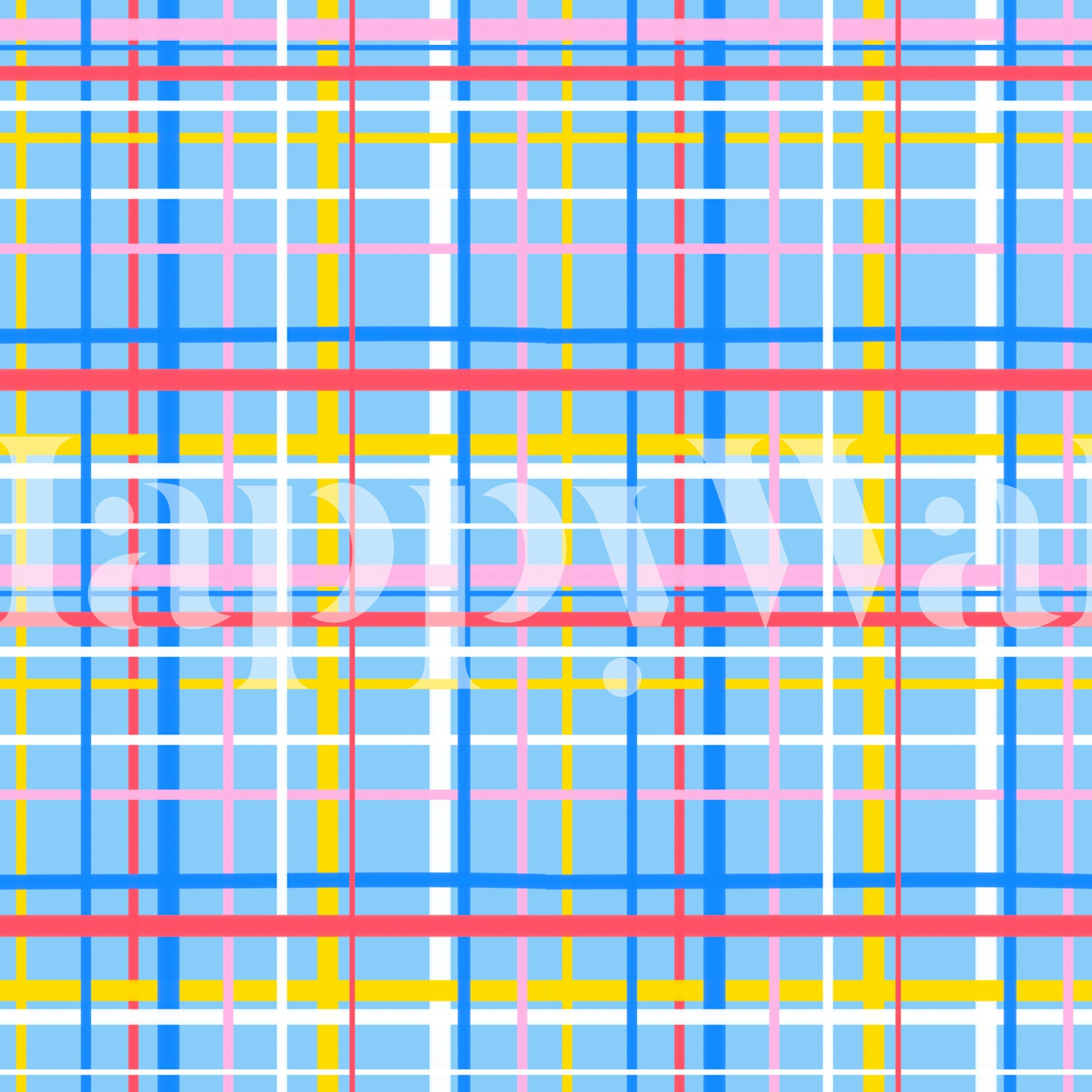 Happy Plaid In Summer Colors | happywall.com
