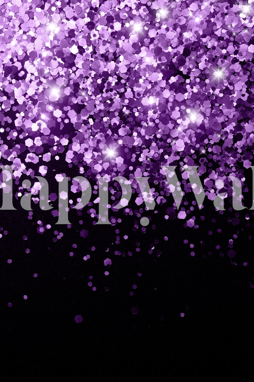Buy Purple & Black Glitter 1 Wallpaper Online - Happywall